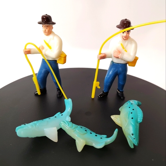 unknown | Kitchen | Vintage Cake Toppers Fishing Hunting Outdoorsman ...